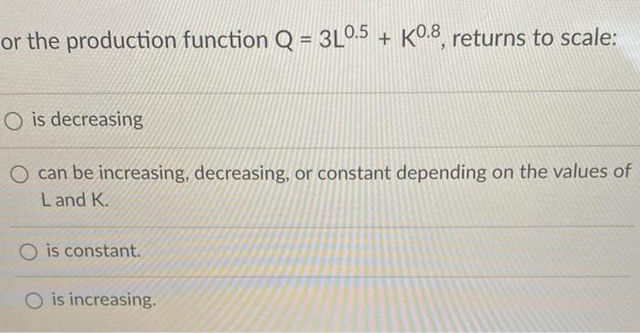 Solved If a firm triples (3x) in size and output | Chegg.com