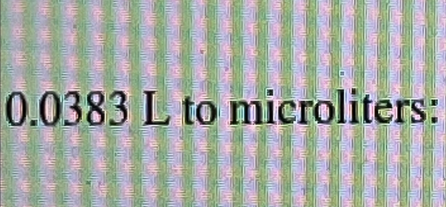 Solved 0.0383 ﻿L to microliters: | Chegg.com