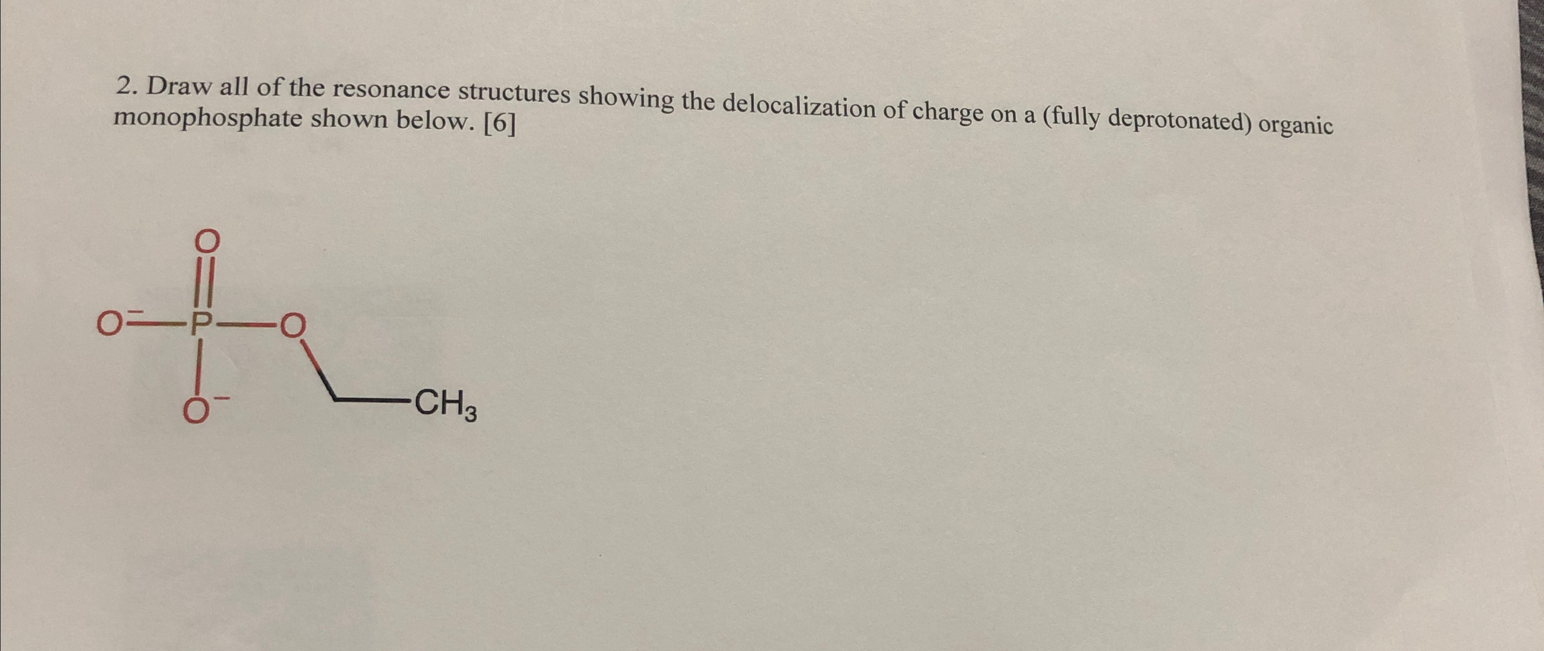 Solved Draw all of the resonance structures showing the | Chegg.com