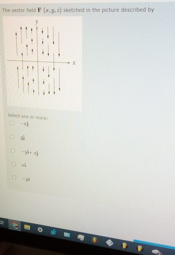 Solved The vector field F (x, y, z) sketched in the picture | Chegg.com
