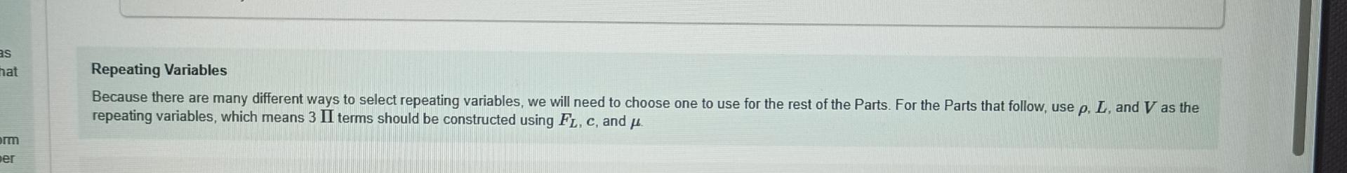 Part D - ﻿IPi term involving ImuConstruct a Π ﻿term | Chegg.com