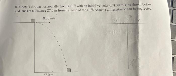Solved (A) calculate the time it takes for the box to reach | Chegg.com