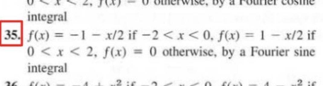 Solved FOURIER INTEGRALS AND TRANSFORMSSketch the given | Chegg.com