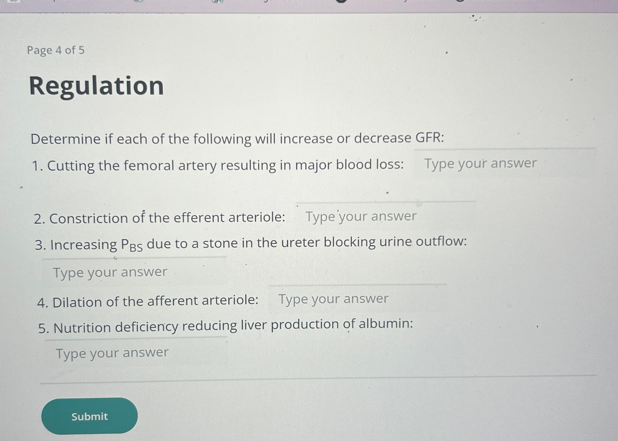 Solved Page 4 ﻿of 5RegulationDetermine if each of the | Chegg.com
