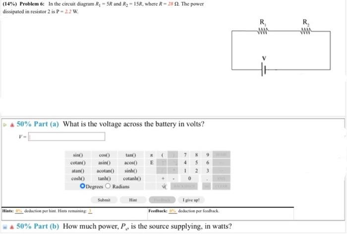 Solved (14\%) Problem 1: Consider 3 resistors with | Chegg.com