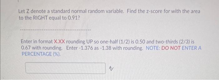 Solved Let Z denote a standard normal random variable. Find | Chegg.com