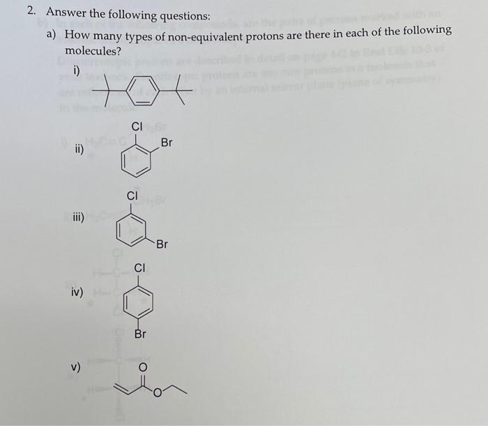 Solved 2. Answer the following questions: a) How many types | Chegg.com