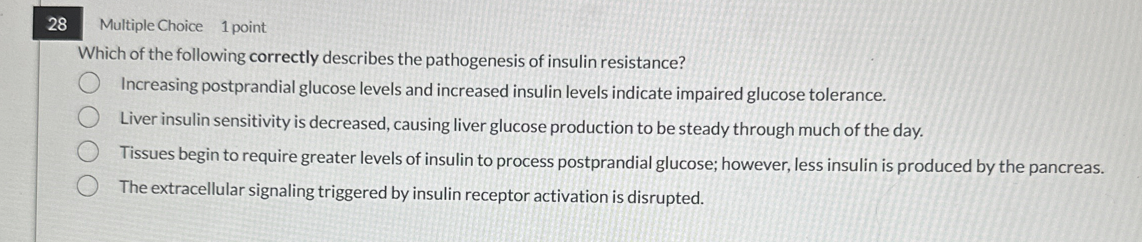 High Quality SOLUTION 28Multiple Choice 1 ﻿pointWhich of the following | Chegg.com