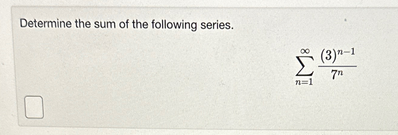 Solved Determine the sum of the following | Chegg.com