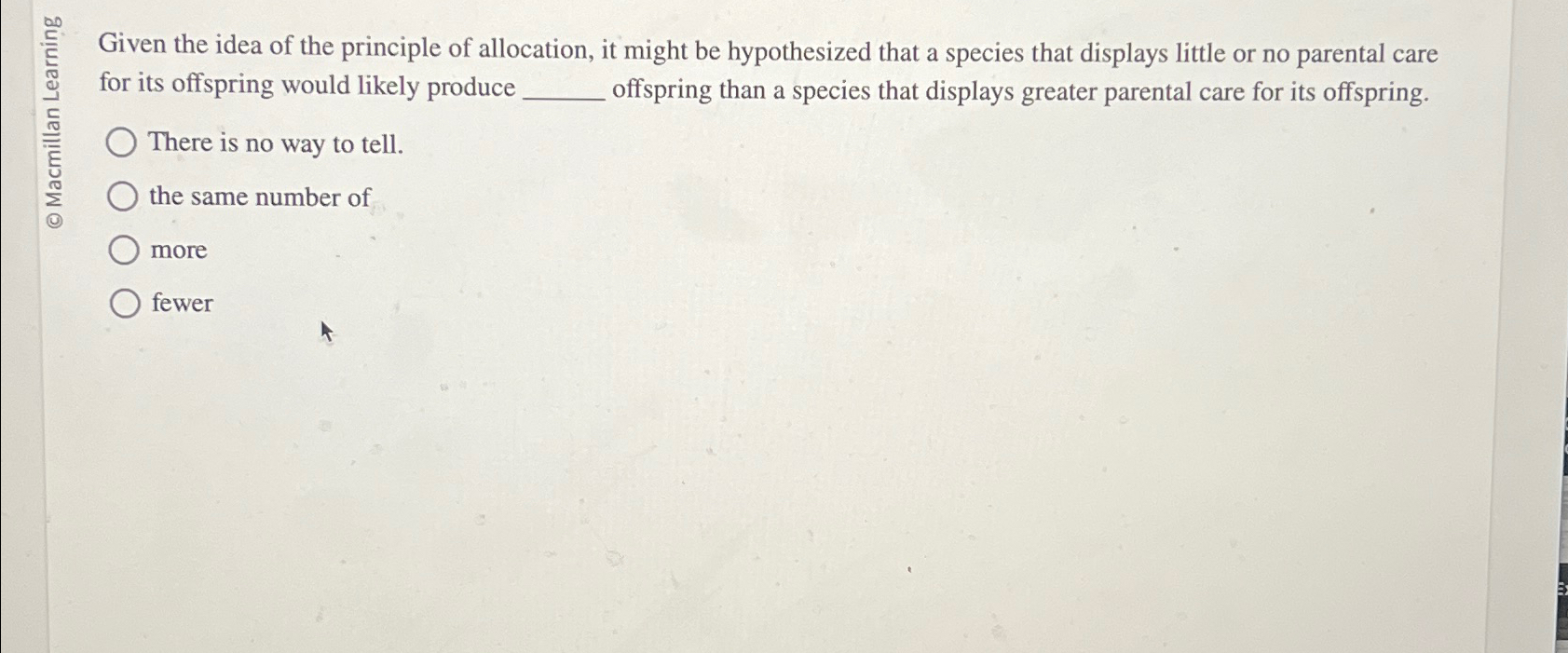 Solved Given the idea of the principle of allocation, it | Chegg.com