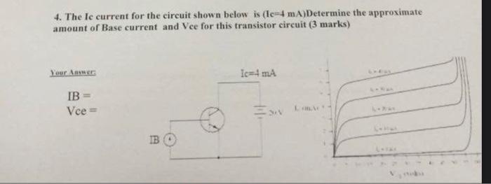 Solved 4. The Ic current for the circuit shown below is ( | Chegg.com