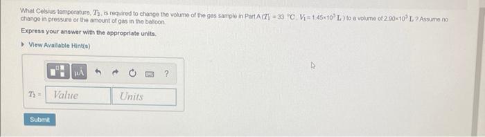 Solved Charles's law states that the volume of a gas is | Chegg.com
