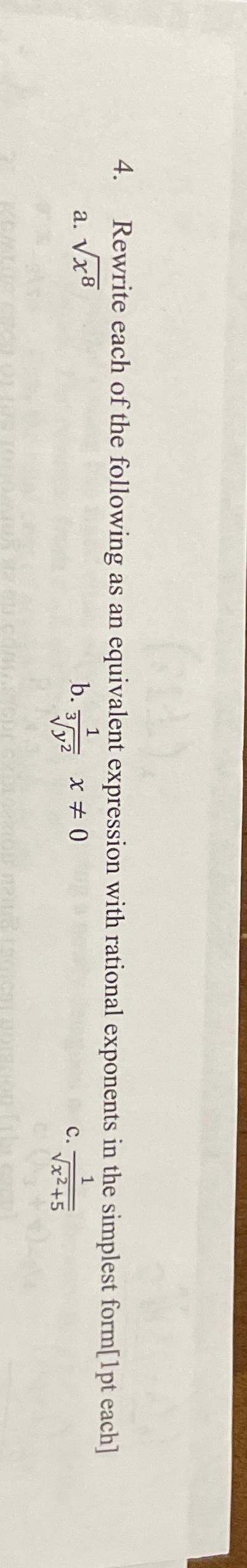 Solved Rewrite each of the following as an equivalent | Chegg.com