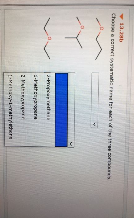 Solved Choose a correct systematic name for each of the | Chegg.com