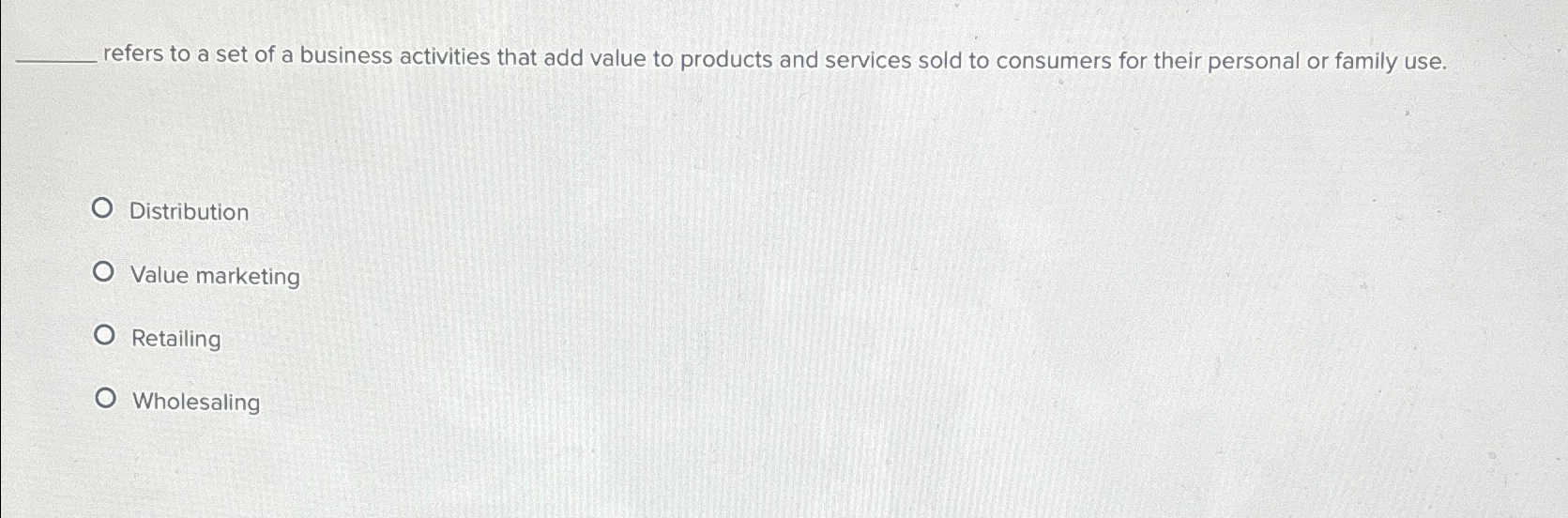 Solved refers to a set of a business activities that add | Chegg.com