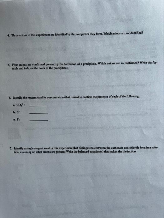 Experiment 37 Prelaboratory Assignment Qual: Common | Chegg.com