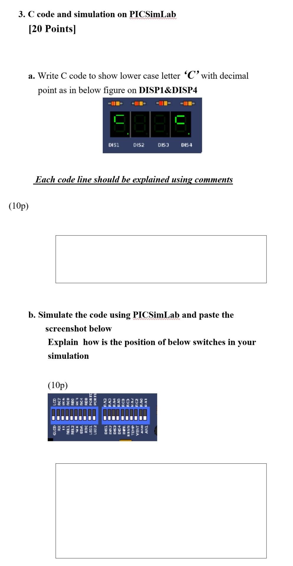 We have to write a code in C (we use Mikro C | Chegg.com