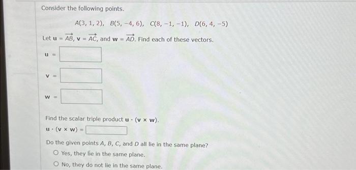 Consider the following points. | Chegg.com