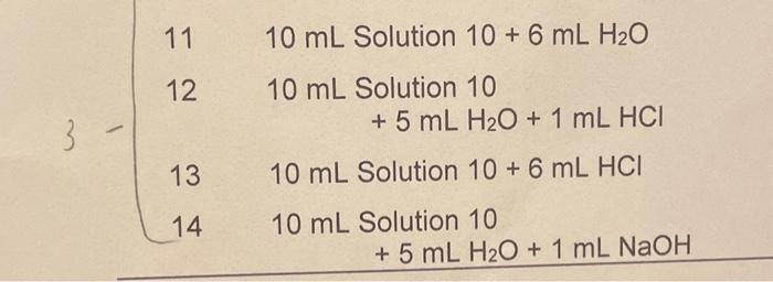 question ( calculate pH of solution 11,12,13,14) | Chegg.com