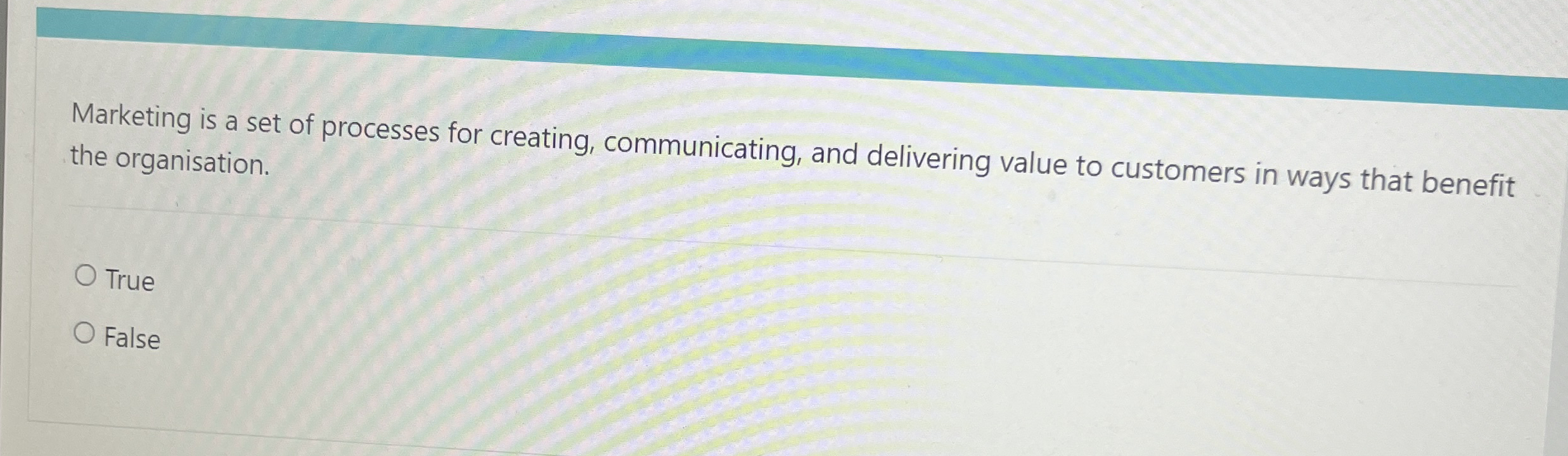 Solved Marketing is a set of processes for creating, | Chegg.com