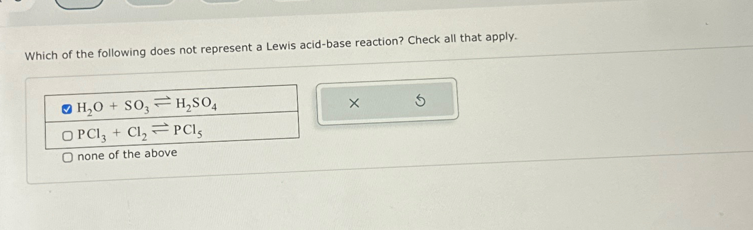 Solved Which of the following does not represent a Lewis | Chegg.com