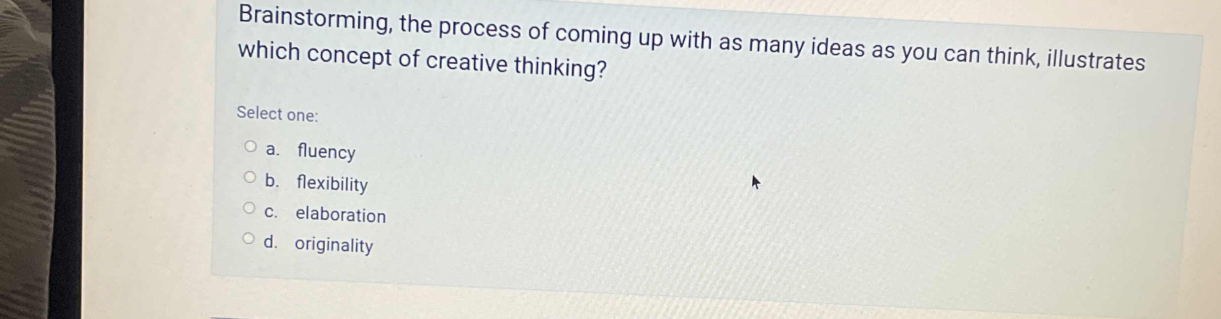 Solved Brainstorming, the process of coming up with as many | Chegg.com