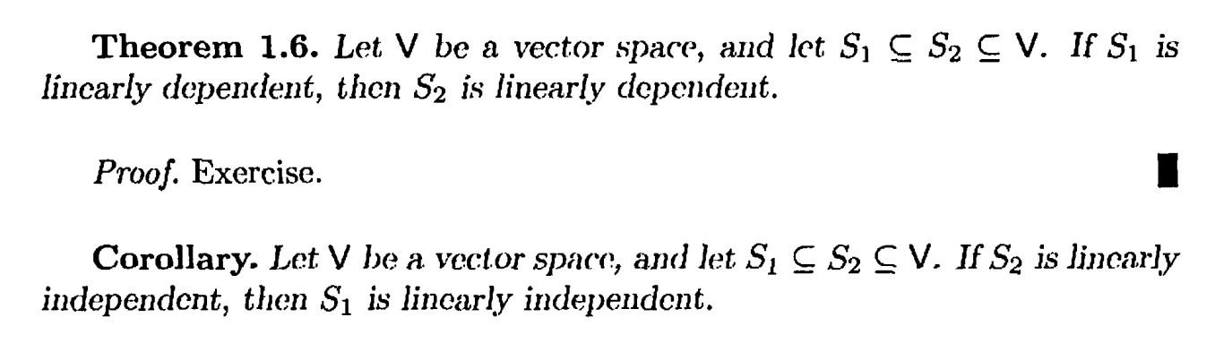 Solved Prove Theorem 1.6 and its corollary. Theorem 1.6. | Chegg.com