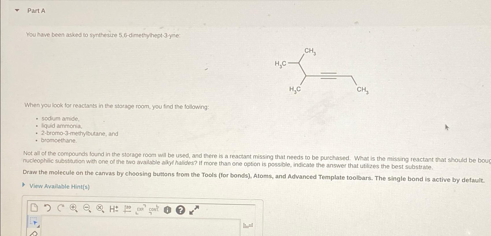 Solved Part AYou have been asked to synthesize | Chegg.com