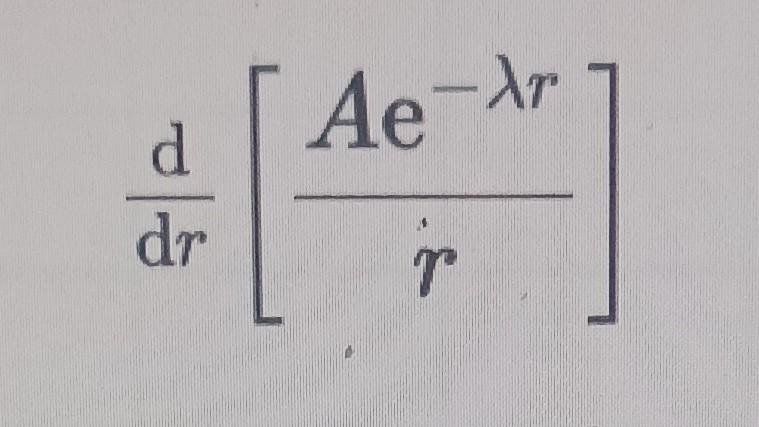Solved drd[rAe−λr] | Chegg.com