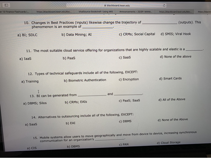 Solved blackboard.kean.edu er 13 Finance Flashcards ... | Chegg.com