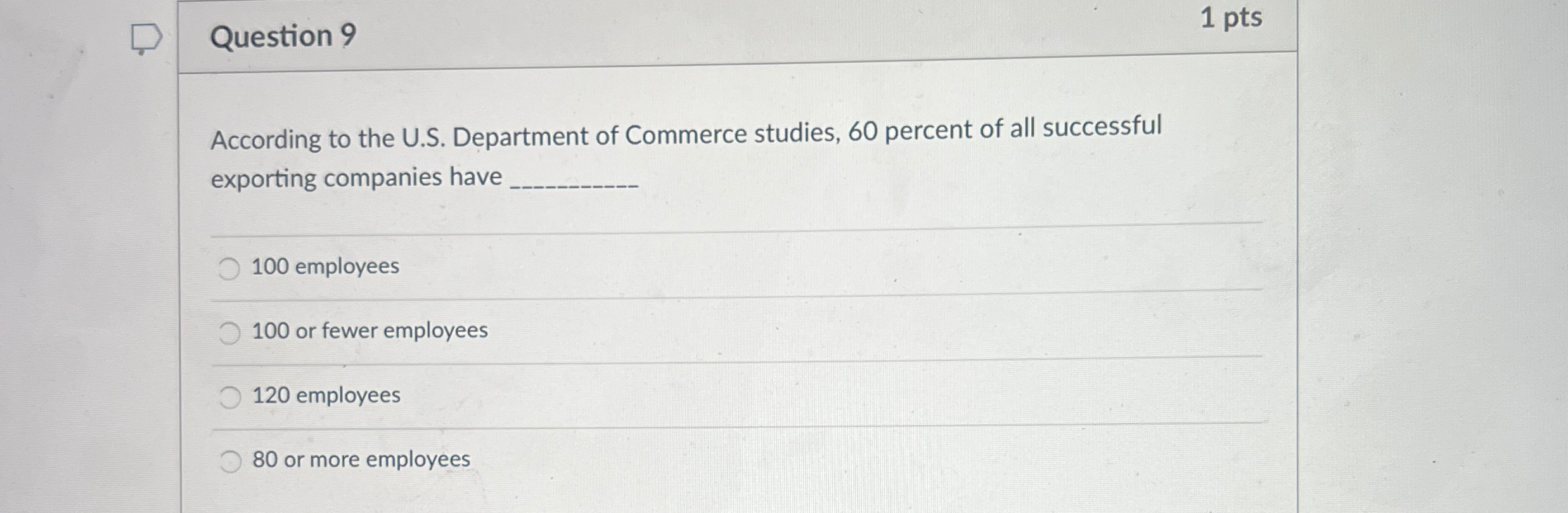 Solved Question 91 ﻿ptsAccording to the U.S. ﻿Department of | Chegg.com
