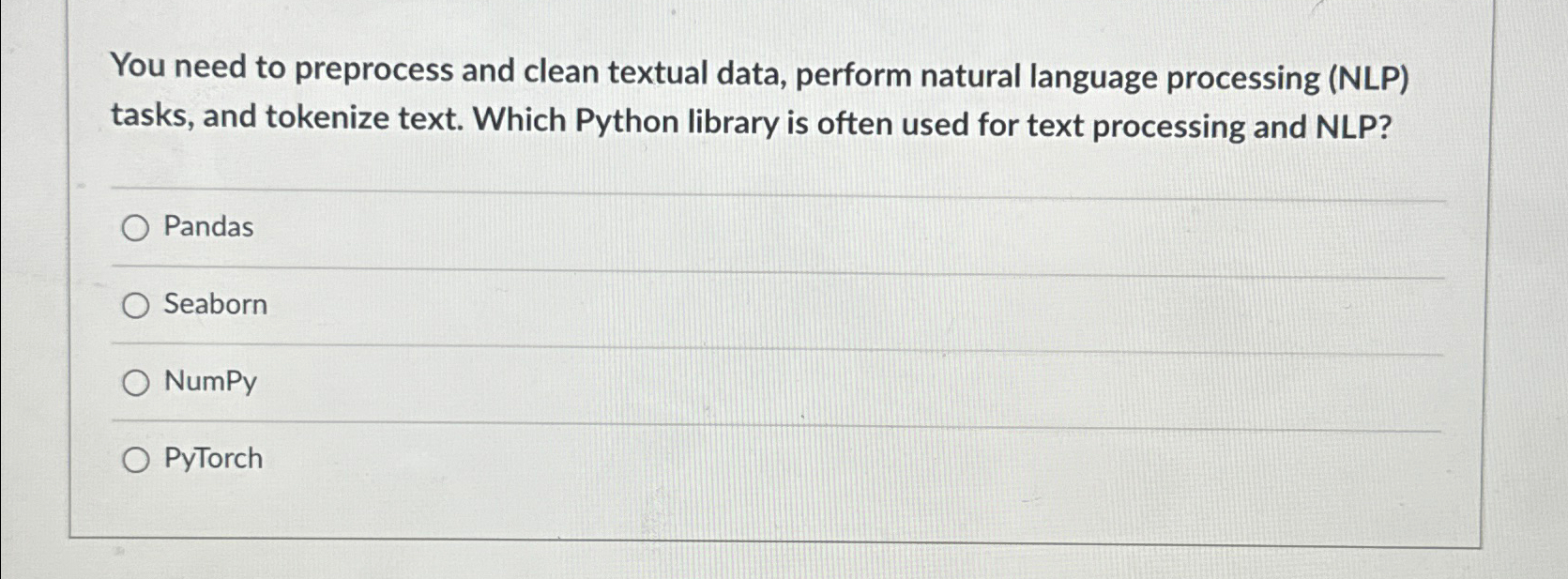 Solved You need to preprocess and clean textual data, | Chegg.com