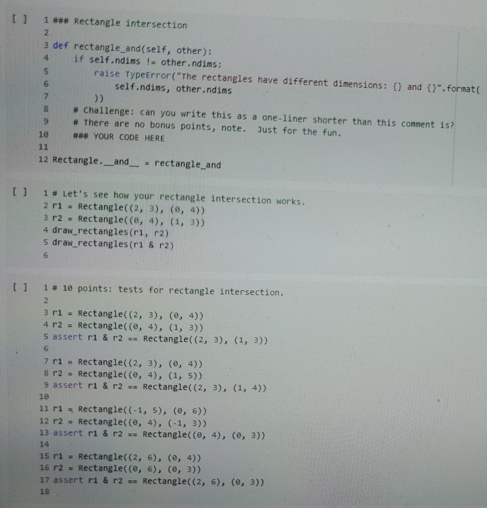 Solved 1 import string 2 3 class Rectangle(object): 4 5 def | Chegg.com