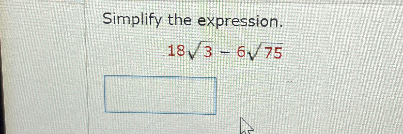 Solved Simplify the expression.1832-6752 | Chegg.com