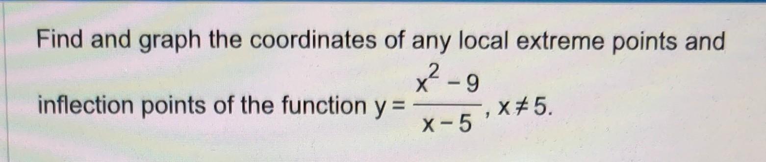 Solved Find and graph the coordinates of any local extreme | Chegg.com