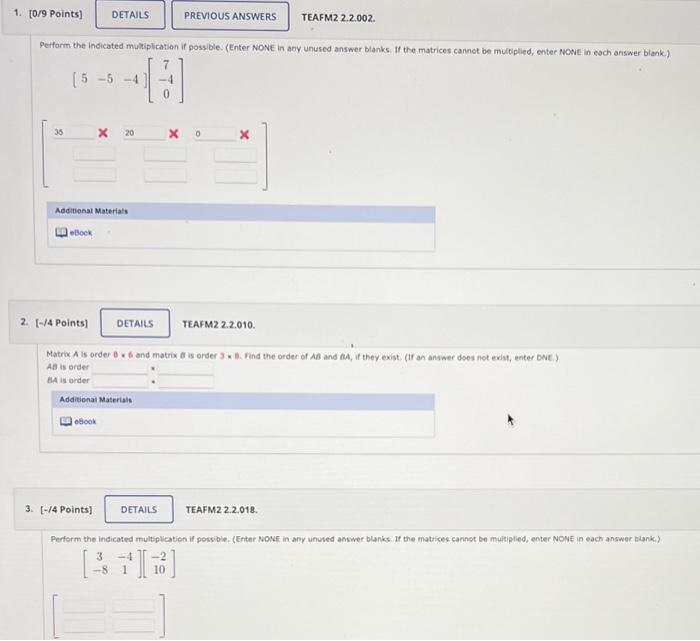 Solved I wasted 3 questions already on incorrect answers! | Chegg.com