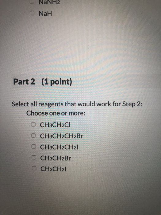 Solved Select all of the reagent(s) that will efficiently | Chegg.com
