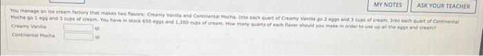 Solved Cresmy Ventia Continental Mocha | Chegg.com
