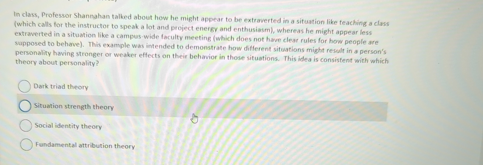 Solved In class, Professor Shannahan talked about how he | Chegg.com