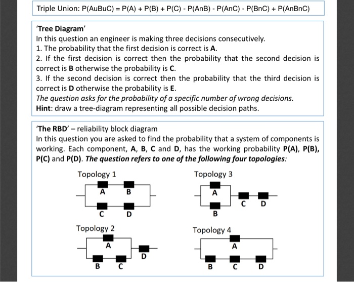 See the exam note for 'Tree Diagram'in | Chegg.com
