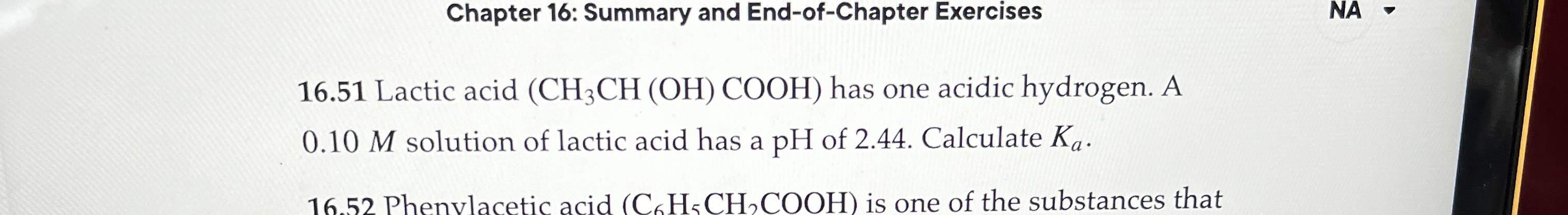 Solved Chapter 16: Summary and End-of-Chapter Exercises16.51 | Chegg.com