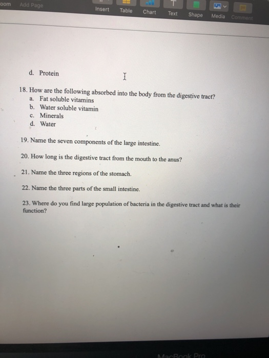 Solved D View 125% Zoom Add Page Insert Table Chart | Chegg.com
