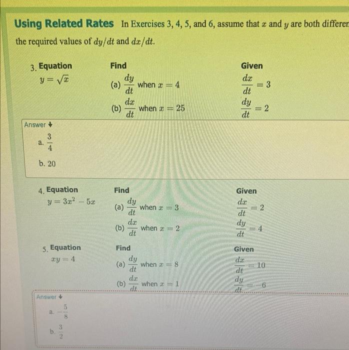 Solved Show mathematical work for #3 and #5 on how to get | Chegg.com