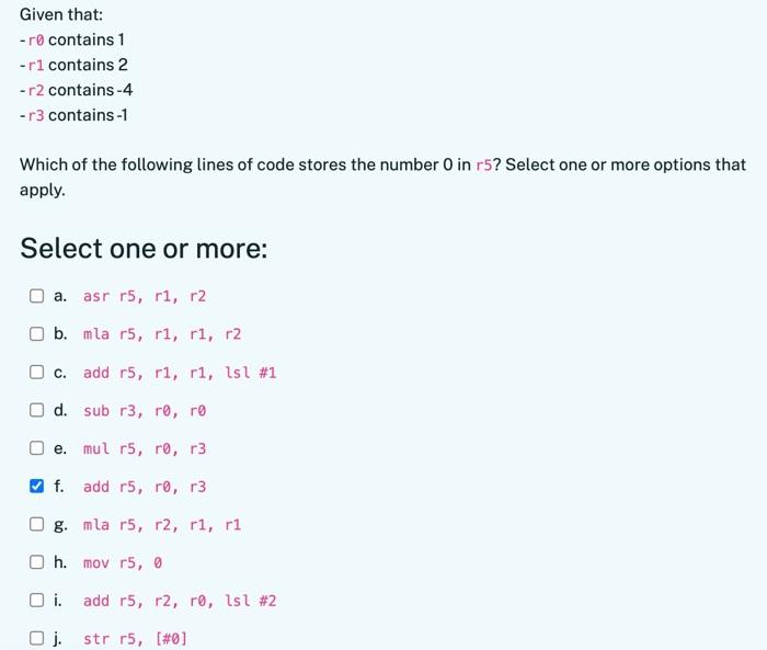 Solved Which of the following is a valid machine code | Chegg.com