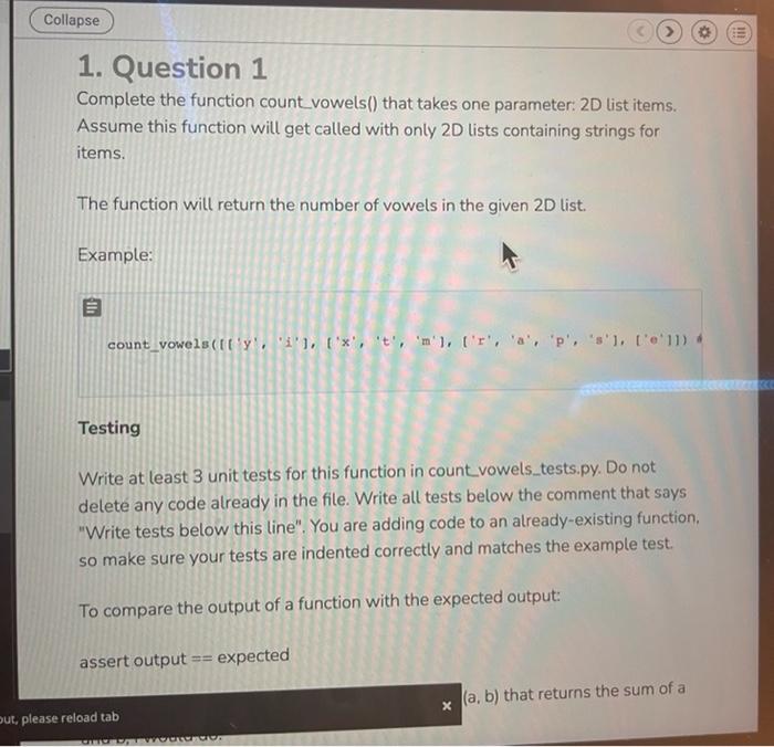 Solved 1. Language is Python2. Pls you the code provided (i | Chegg.com