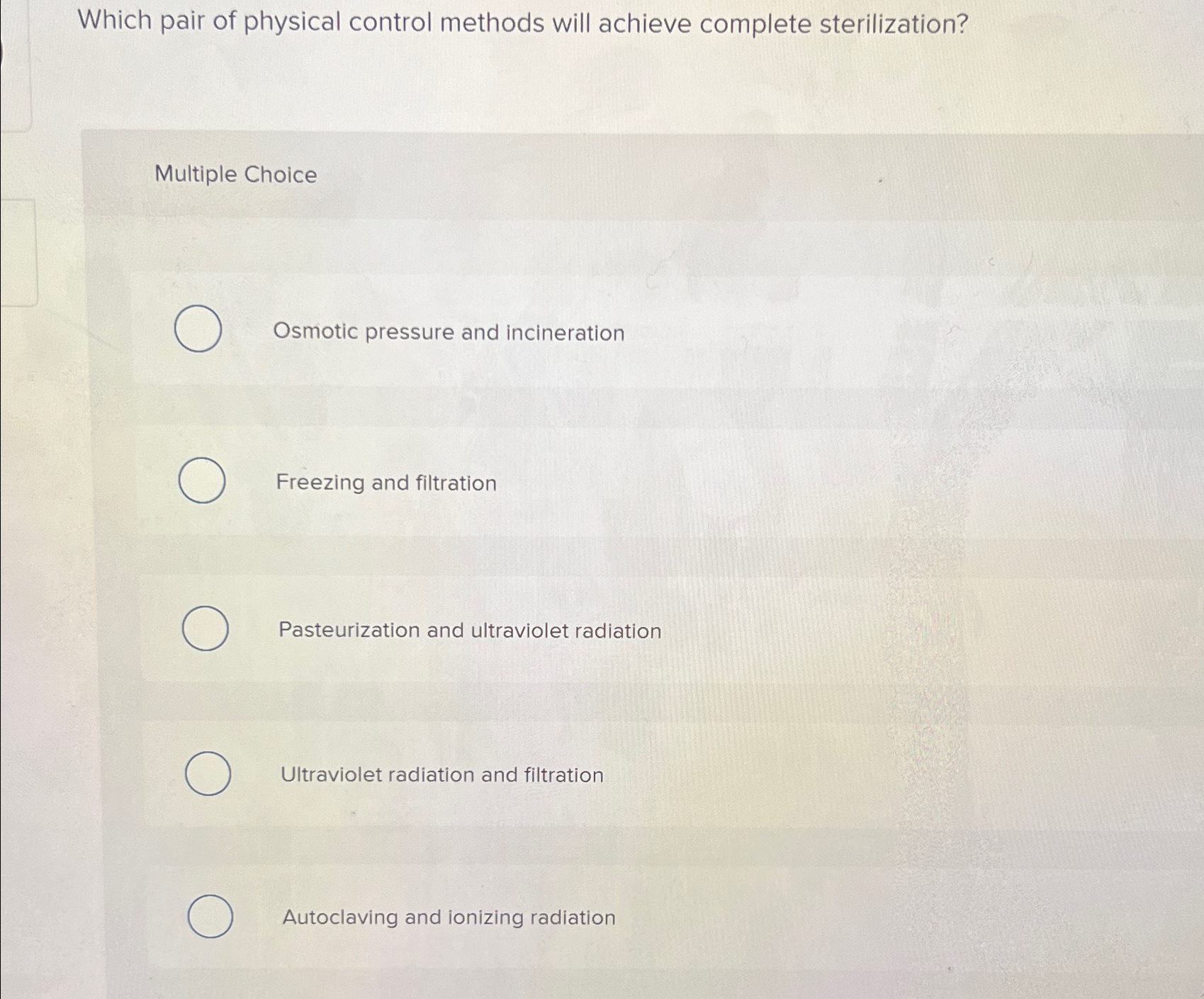 Solved Which pair of physical control methods will achieve | Chegg.com