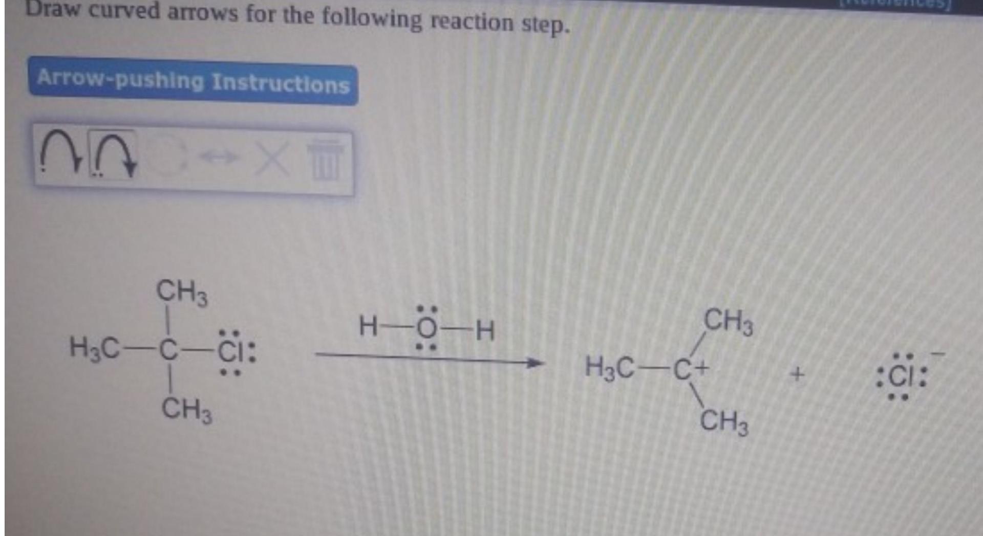 Solved Draw curved arrows for the following reaction step. | Chegg.com