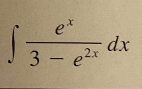 Solved ∫﻿﻿ex3-e2xdxUse the Table of Integrals to evaluate | Chegg.com