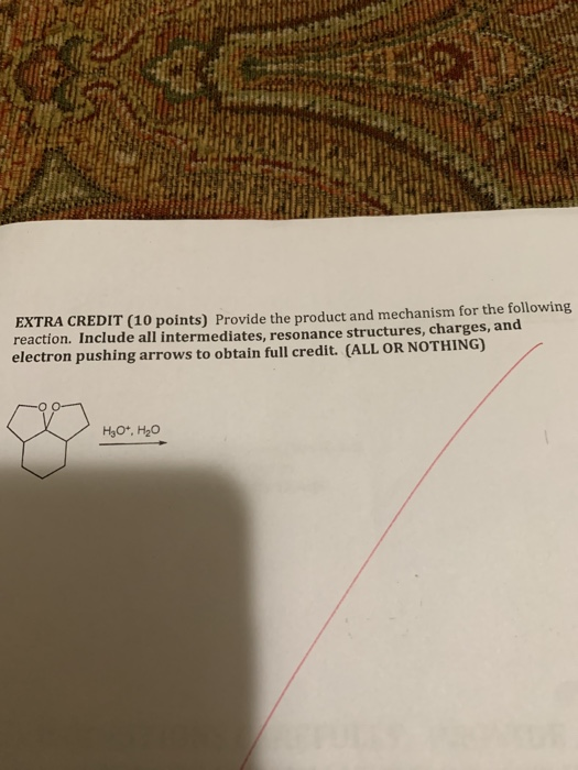 Solved EXTRA CREDIT (10 points) Provide the product and | Chegg.com