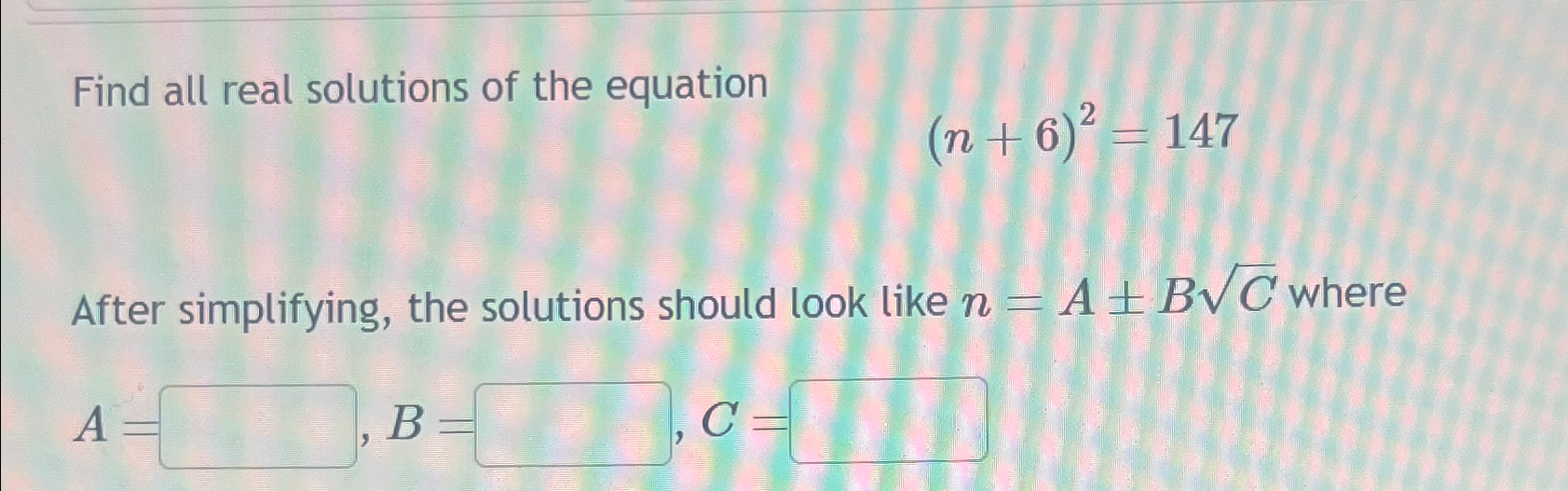 Solved Find all real solutions of the | Chegg.com